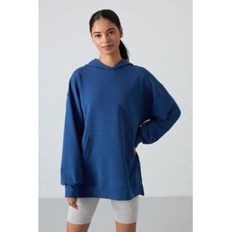 &Uuml;bergro&szlig;er bedruckter Kapuzenpullover