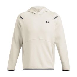 Under Armour - "Essential" Kapuzenpullover f&uuml;r Herren, Fleece, Raglan&auml;rmel (Wei&szlig;/Schwarz)
