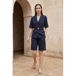 G&uuml;rteltop-Jacke und Hosen mit weitem Bein Set