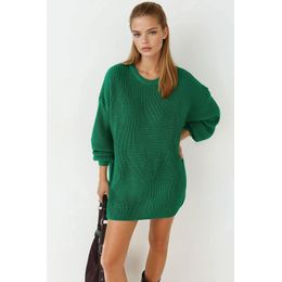&Uuml;bergr&ouml;&szlig;en-Langschnitt-Strickpullover