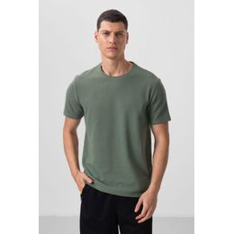 Herren T-Shirt mit regul&auml;rer Passform und Rundhalsausschnitt