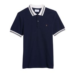 Farah - Poloshirt f&uuml;r Herren, Regul&auml;r, kurz&auml;rmlig (wahres Marienblau)
