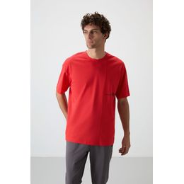 &Uuml;bergr&ouml;&szlig;e Bedrucktes Rundhals-T-Shirt