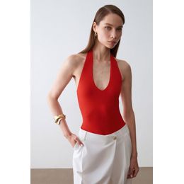 Halter-Neck Cut-Out Bodysuit