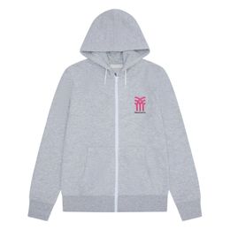 Fenchurch - Hoodie mit durchgehendem Rei&szlig;verschluss f&uuml;r Herren/Damen Unisex, Leger (Grau meliert)