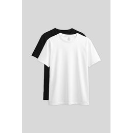 Damen Baumwoll-Elasthan Rundhals T-Shirt