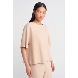 Damen Lockere Passform Crew-Neck T-Shirt
