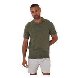Threadbare. Threadbare - Poloshirt f&uuml;r Herren, Mit Kragen (Dunkler Salbei)
