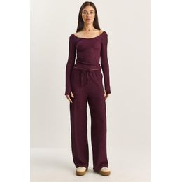 Hohe Taille Weite Bein Hose