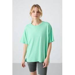 &Uuml;bergr&ouml;&szlig;en Baumwoll-Modal Rundhalsausschnitt T-Shirt
