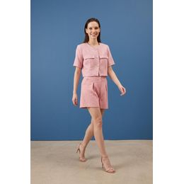 Baumwoll-Popeline Hemd- und Shorts-Set