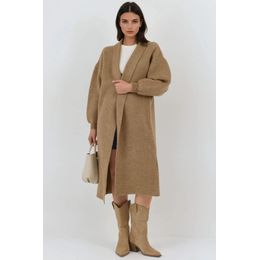 Langer Strickwaren-Cardigan