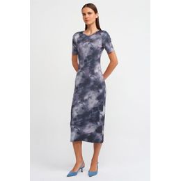 Tie-Dye Bodycon Midi-Kleid