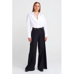 Damen Hohe Taille Weite Crepe-Hosen
