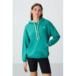 Oversized Kapuzensweatshirt mit Tasche