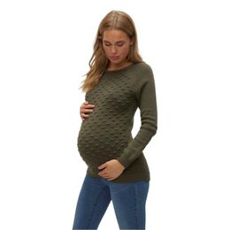 MAMALICIOUS - Sweatshirt f&uuml;r Damen, Umstandskleidung, Raglan&auml;rmel (Gr&uuml;ne Bucht)