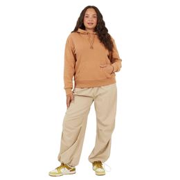 Brave Soul - Kapuzenpullover f&uuml;r Damen, Lang&auml;rmlig (Camel)