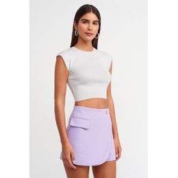 Damen &Auml;rmelloses Ripp-Crop-Top