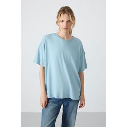 &Uuml;bergr&ouml;&szlig;e Baumwoll-Modal Rundhals-T-Shirt