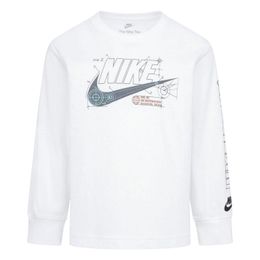 Nike - T-Shirt f&uuml;r Damen, Lang&auml;rmlig (Wei&szlig;)
