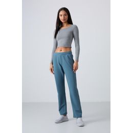 Frauen Fleece Sweatpants mit geradem Bein