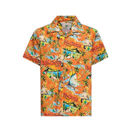 King Kerosin Herren Hawaiihemd Lago di Garda