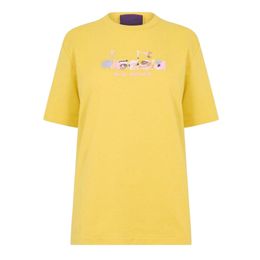 Diadora - T-Shirt f&uuml;r Damen, Rundhalsausschnitt (Gelb)