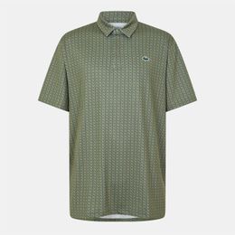 Lacoste - Poloshirt f&uuml;r Herren, Regul&auml;r, kurz&auml;rmlig (Khaki/Dunkles Marineblau)