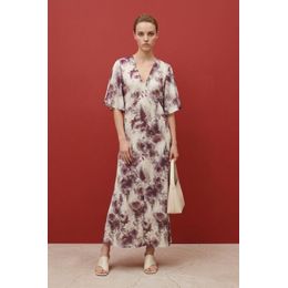 Abstraktes Print-Midi-Kleid