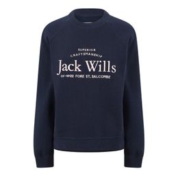 Jack Wills - "Hunston" Sweatshirt f&uuml;r Damen, Rundhalsausschnitt (Marine)