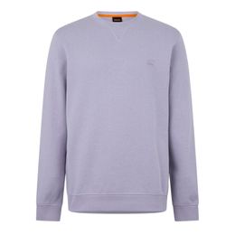 BOSS - "Westart" Sweatshirt f&uuml;r Herren, Rundhalsausschnitt, Premium-Baumwolle (Violett)
