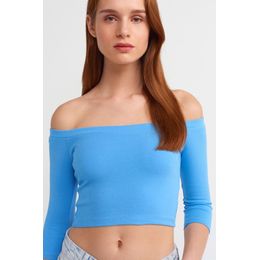 Damen Off-Shoulder Crop-Bluse