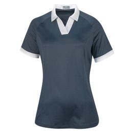 Callaway - Poloshirt f&uuml;r Damen, V-Ausschnitt (Seeblau)