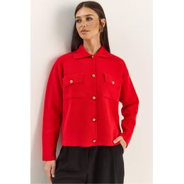 Polo-Kragen-Cardigan