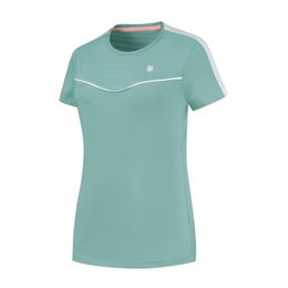K-Swiss - "Hypercourt" T-Shirt f&uuml;r Damen, Rundhalsausschnitt (Blau)