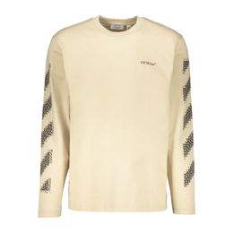 Off-White Off White - T-Shirt f&uuml;r Herren, Rundhalsausschnitt, Regul&auml;r (Braun/Schwarz)