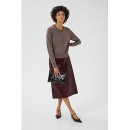 PART TWO Strickjacke NoelaniPW Gerade Passform beige