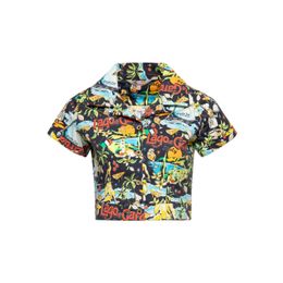 Queen Kerosin Damen Hawaiibluse Lago di Garda
