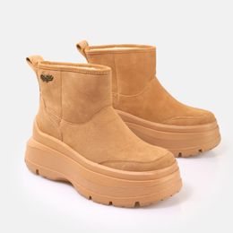 Buffalo Olympia Pull On LO Warm Damen Braune Stiefel