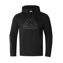 Kappa - Hoodie zum &Uuml;berziehen f&uuml;r Herren, Baumwollmischung (Schwarz)