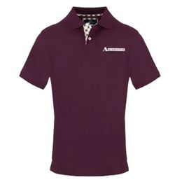 Aquascutum - Poloshirt f&uuml;r Herren, Mit Kragen, kurz&auml;rmlig (Rot)