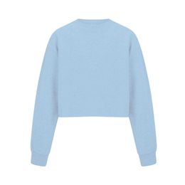 Miso - Kurzes Sweatshirt f&uuml;r Damen, leger (Blau)