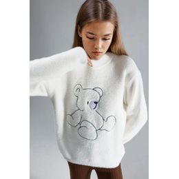 Oversize Teddy-B&auml;r Pl&uuml;schpullover