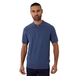 Threadbare. Threadbare - "Whittley" Poloshirt f&uuml;r Herren, kurz&auml;rmlig (Denim)