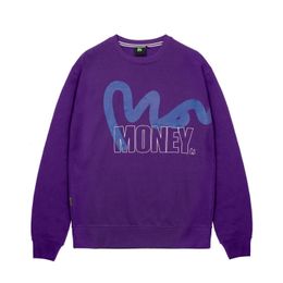 Money - Sweatshirt f&uuml;r Herren, Rundhalsausschnitt (Violett)