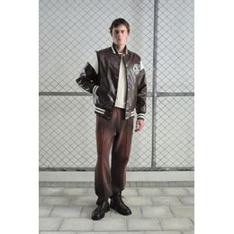 Kunstleder Bestickte Rei&szlig;verschlussjacke