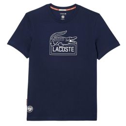 Lacoste - "Roland Garros Edition" T-Shirt f&uuml;r Herren (Blau)
