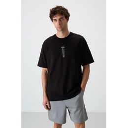 &Uuml;bergr&ouml;&szlig;en Baumwoll Crew-Neck Bedrucktes T-Shirt