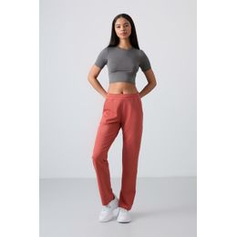 Damen Fleece-Sweatpants mit geradem Bein