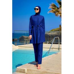 Andalus Full Coverage Burkini-Set mit R&uuml;schen vorne, bunt